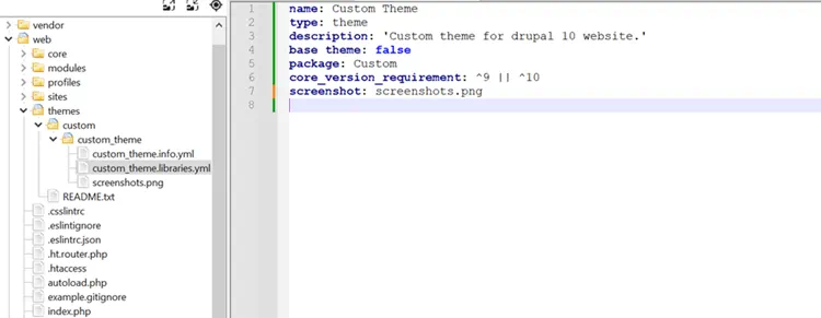 Custom theming in Drupal 10