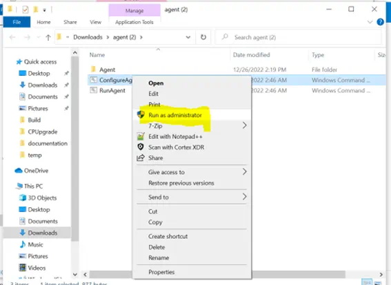 Agent Configuration in Azure and TFS 2017 Server
